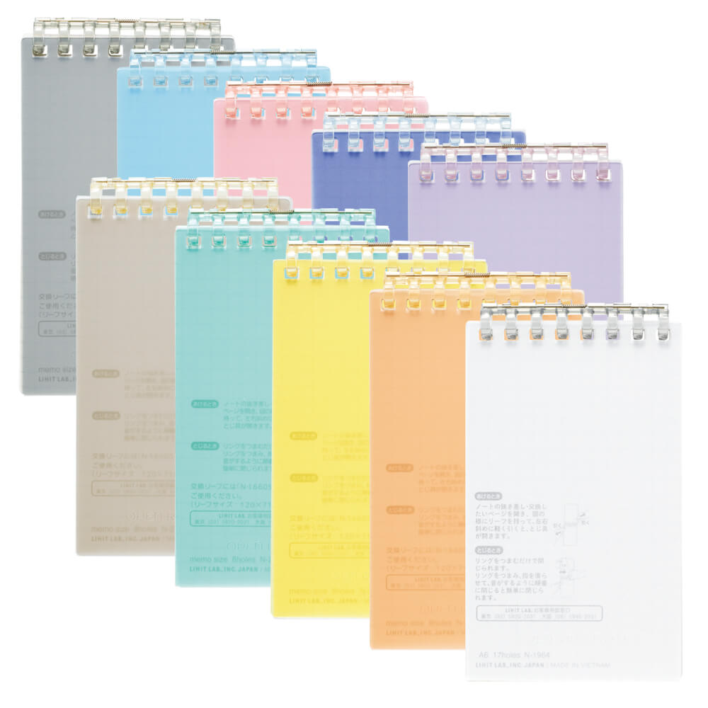 N-2720 Open Ring Note Books (Memo size) | LIHIT LAB