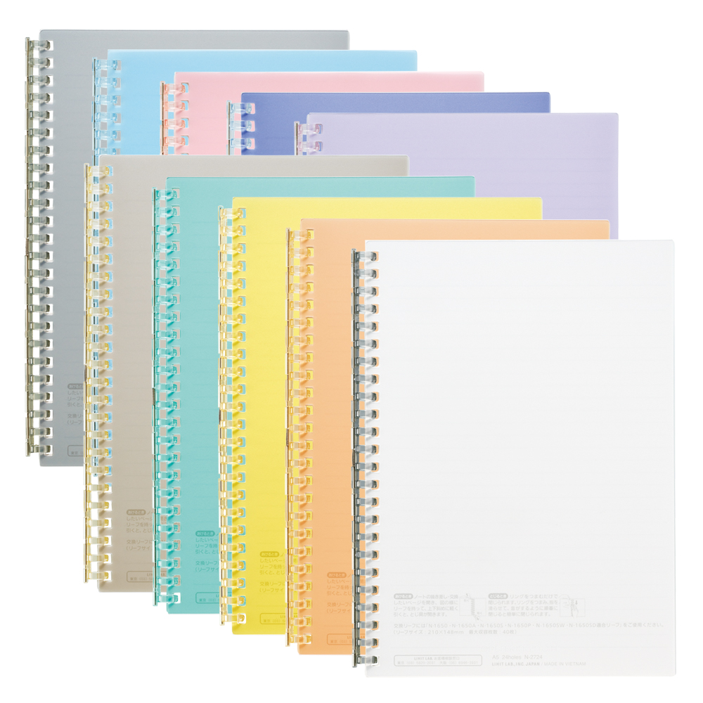 N-2724 Open Ring Note Books (A5 Size) | LIHIT LAB